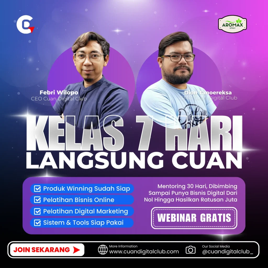 Cuan Bisnis Online Gak Pakai Lama - CUAN DIGITAL CLUB